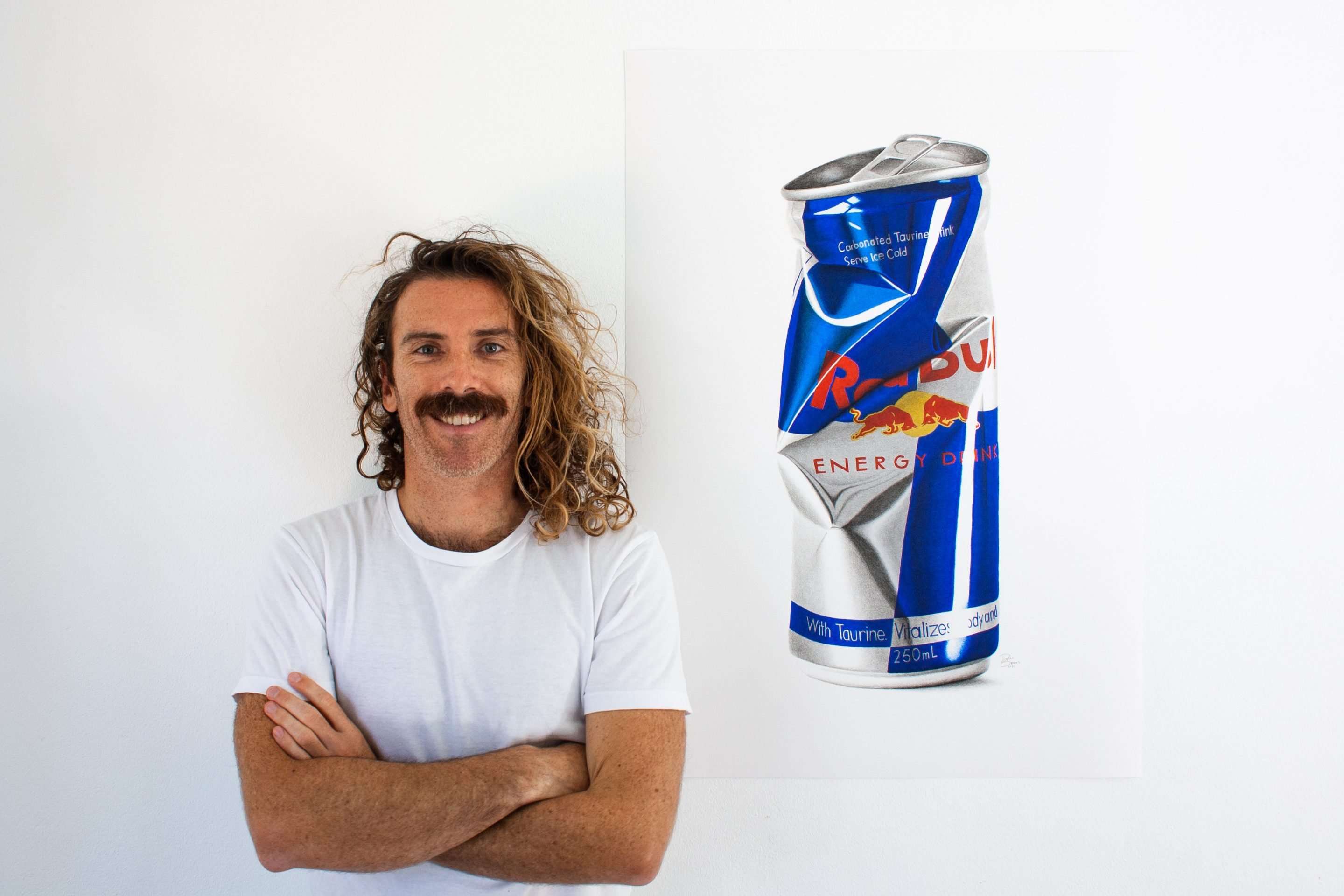 Red Bull Can | Original Artwork | Dean Spinks Art