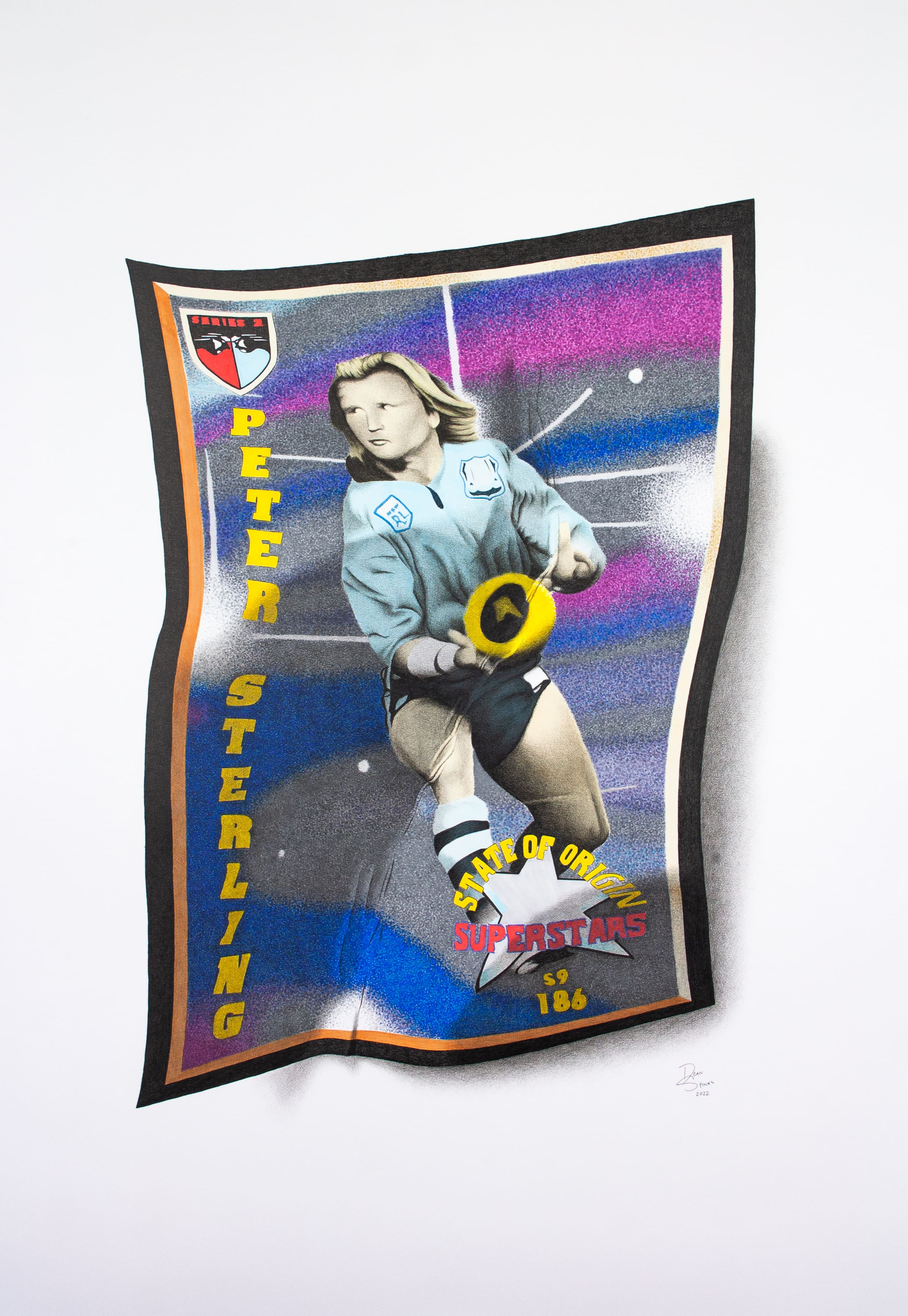 Peter Sterling Footy Card | Dean Spinks Art