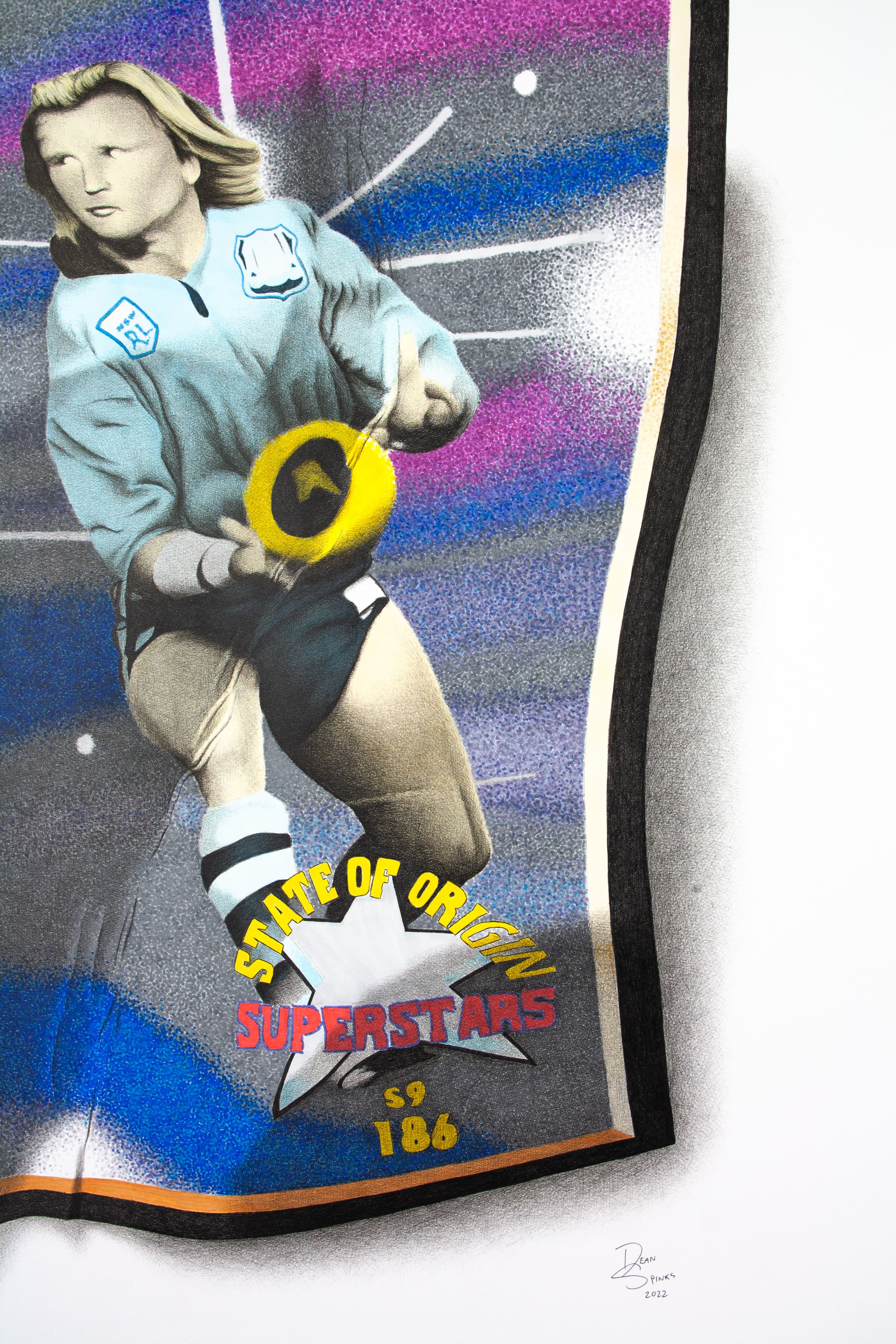 Peter Sterling Footy Card | Dean Spinks Art